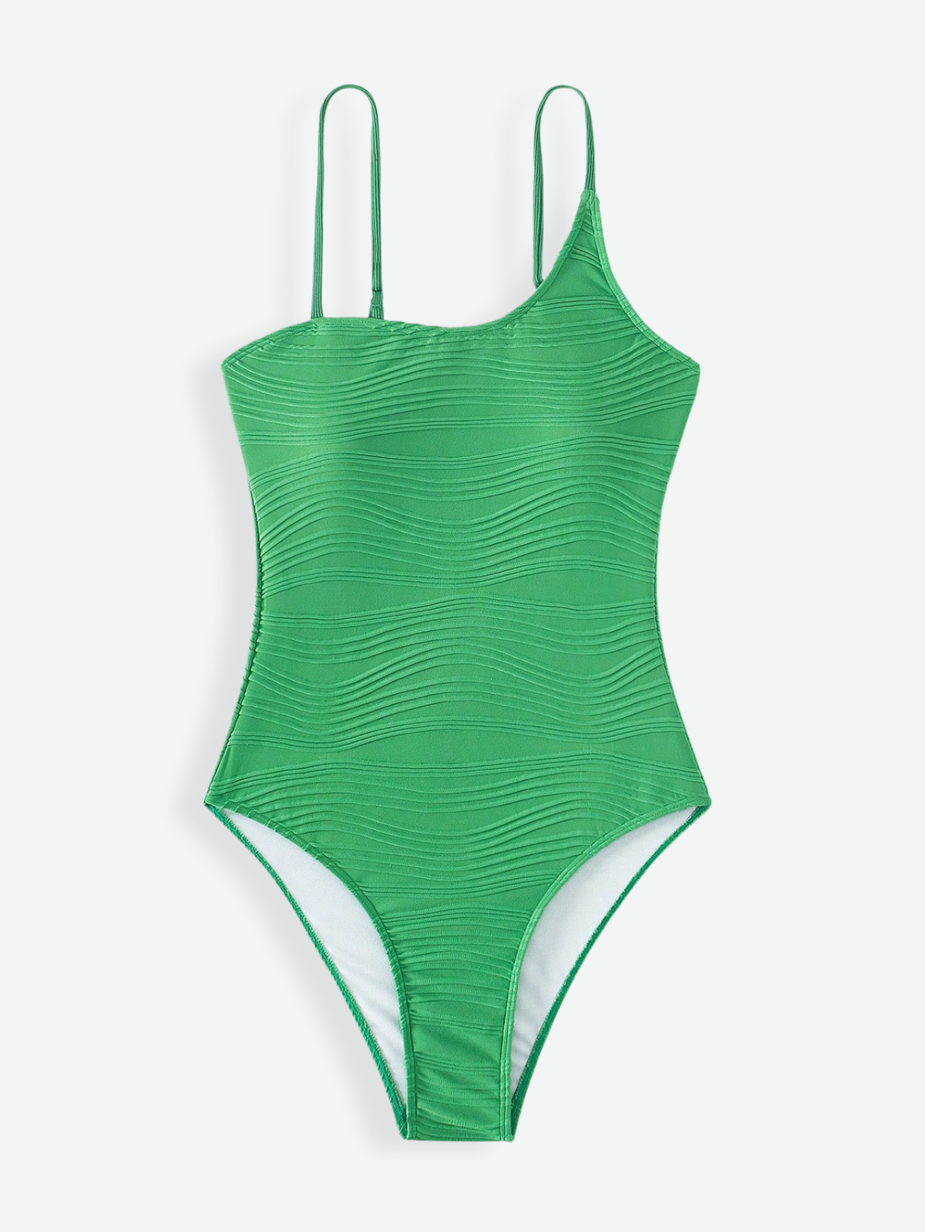 AMELIA Textured Asymmetrical One Piece – Soleil Swimwear